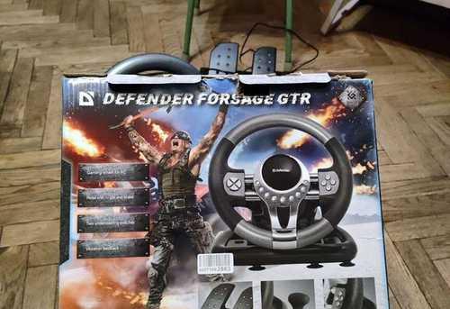 Игровой руль defender forsage gtr