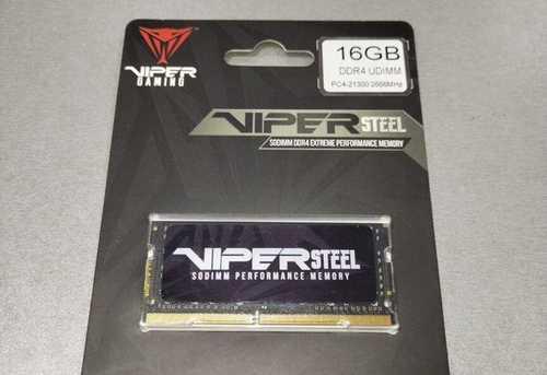 Оперативная память 16GB DDR4 Patriot viper steel 2