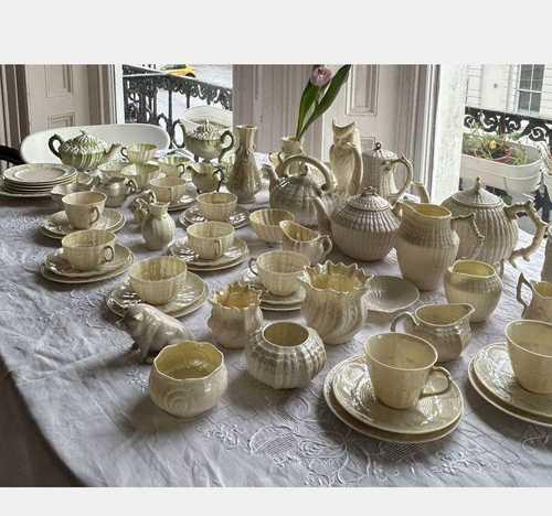 Belleek Ирландия Винтаж Разные Клейма чайник трио