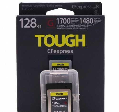Карта памяти Sony CFexpress Type B 128GB CEB-G128 в упаковке