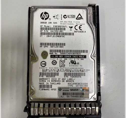 Жесткий диск HP EG0300fbvfl 300Gb SAS 2,5" HDD