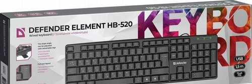 Клавиатура Defender Element HB-520 Black USB