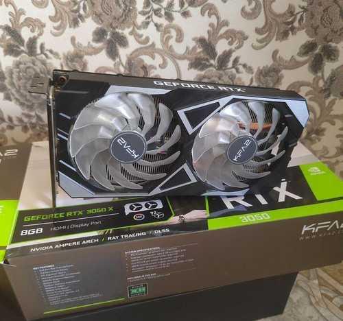 Видеокарта KFA2 GeForce RTX 3050 X Black 8gb