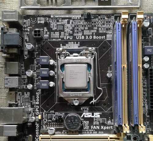 Комплект i5-4570, asus 1150, ddr3 16gb(2х8gb)