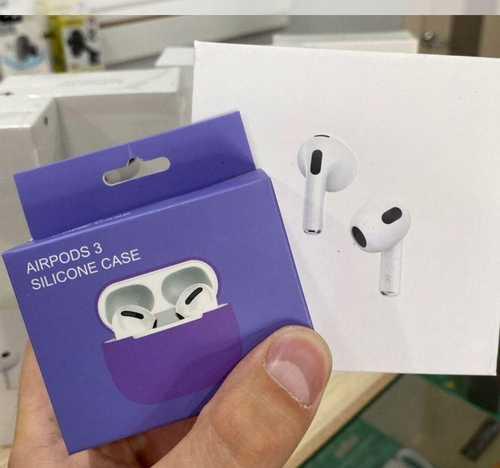 Наушники AirPods 3 Premium + чехол для кейса (Арт