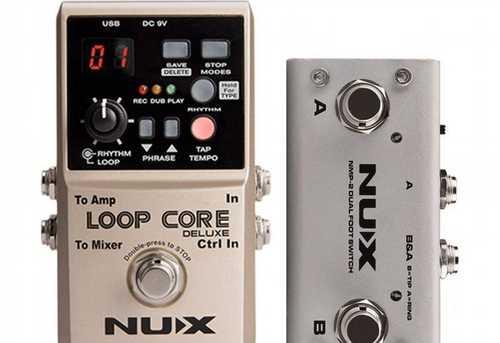 Педаль эффектов + футсвитч Nux Loop-Core-Deluxe-Bu