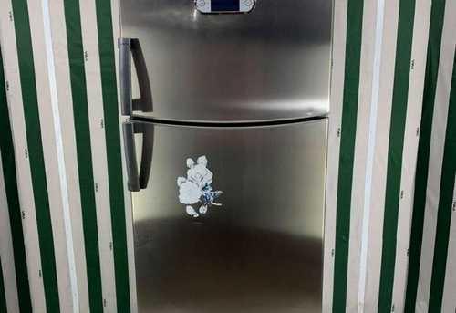 Серый холодильник бу whirlpool no frostг