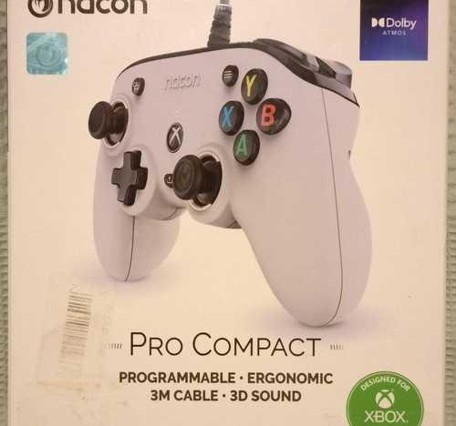 Геймпад для Xbox Nacon PRO Compact белый. Сатка