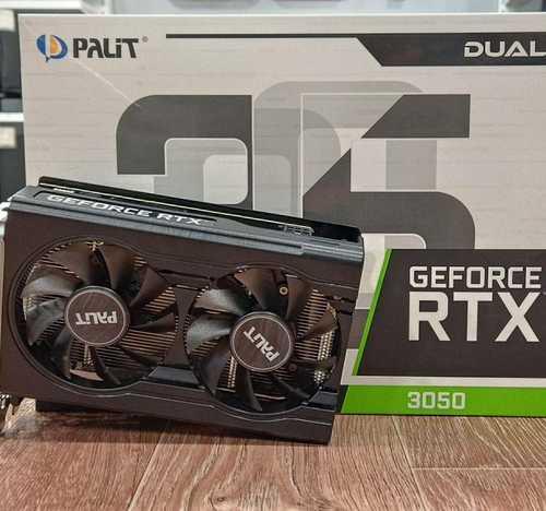 Видеокарта RTX 3050 Dual Palit 8GB на гарантии