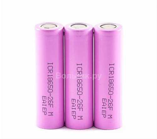 Eaiep 18650 ICR18650-26F 2600 mAh / 5.2A