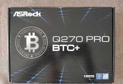 Материнская плата ASRock Q270 Pro BTC+ LGA1151