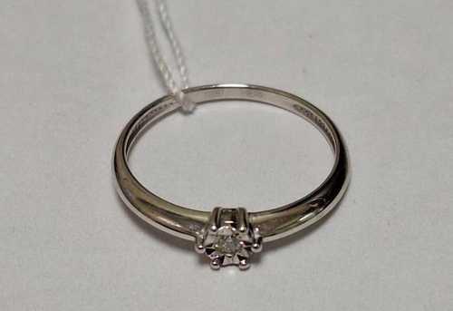 Золотое кольцо с бриллиантом 17 р (13000)