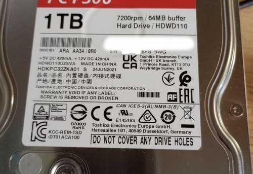 HDD toshiba 1TB