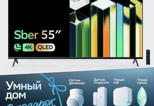 Телевизор Sber SDX-55UQ5230T + "умный дом"