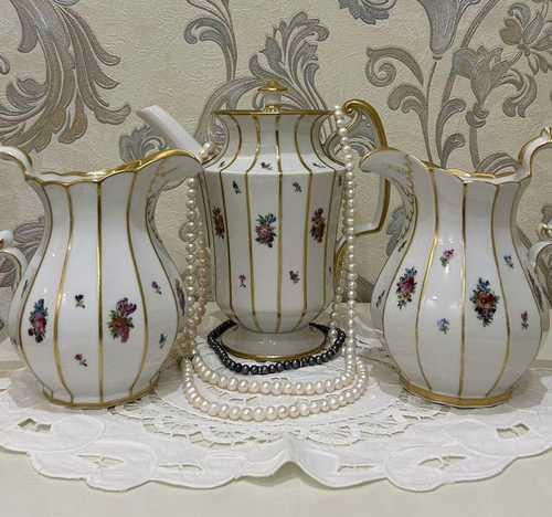 Антикварный кофейник и кувшины Royal Copenhagen