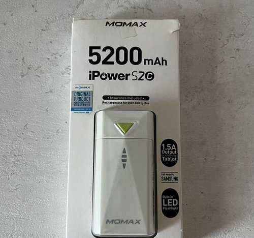 Внешний аккумулятор momax ipowerS2C 5200 mah