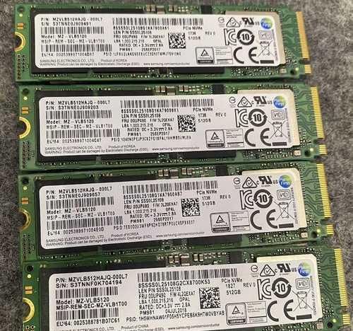 Samsung M2 SSD nvme PM981 512gb