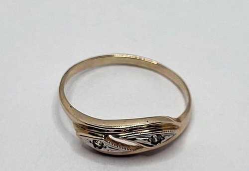 Золотое кольцо 585 1.26гр 16размер (к)