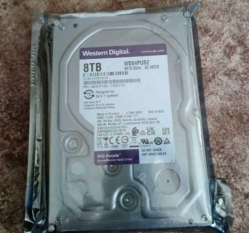 Жесткий диск 8тб Western Digital wd84purz