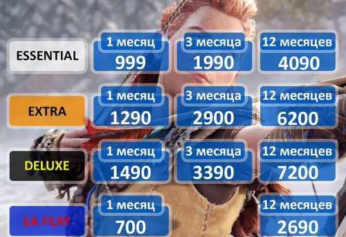 Подписка PS plus для PS4 или PS5