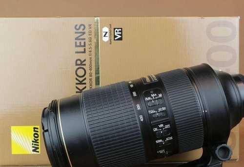 Nikon AF-S 80-400mm f/4.5-5.6G ED (id 28531)