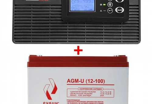 Ибп Hiden Control HPS20-0312 + Рубин AGM-U 12-100