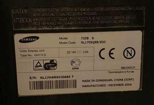 Монитор Samsung syncmaster 720b