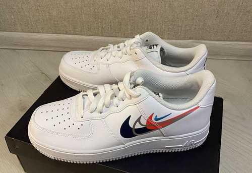 Кроссовки Nike Air force 1 Multi-Swoosh белые