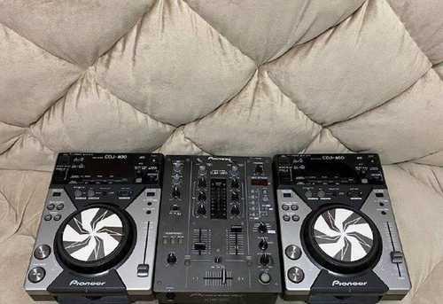 Pioneer djm-400+2шт cdj-400