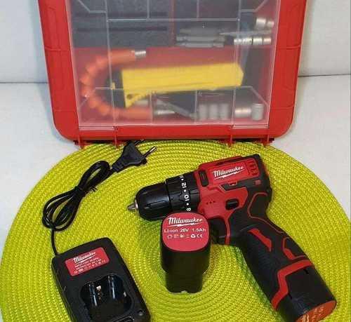 Шуруповёрт ударный безщеточный Milwaukee 26v