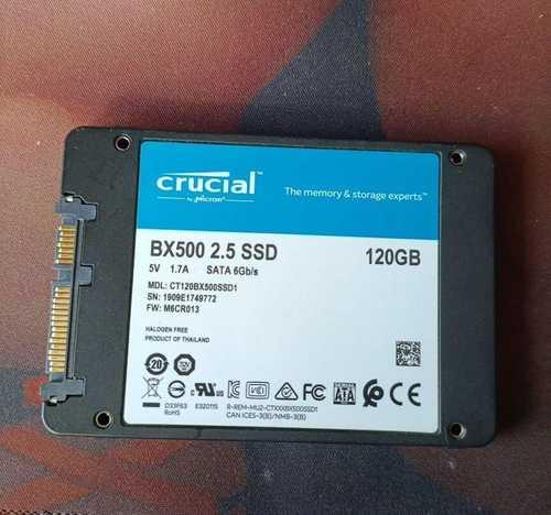 Ssd crucial bx500 2.5 120gb