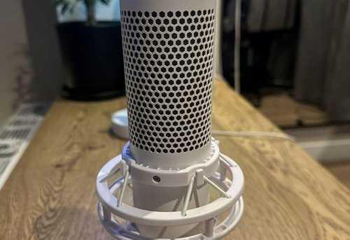 Микрофон hyperx quadcast s белый
