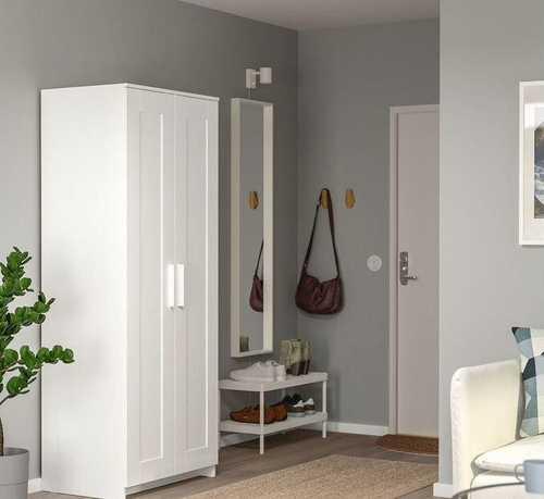 IKEA brimnes шкаф платяной 2-дверный, 78x190 см
