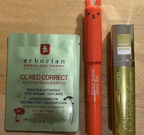 Блеск для губ Tonymoly, Catrice, сс крем erborian