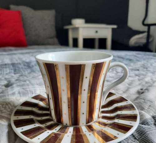 Чайная пара inker porcelain ретро винтаж