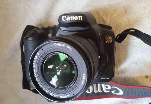 Зеркальный фотоаппарат canon EOS 20D