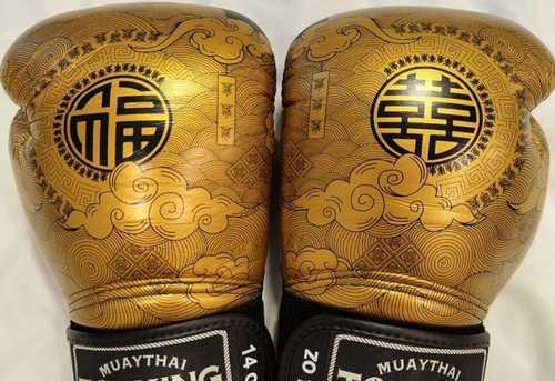 Боксерские перчатки Top King 14 oz кожа