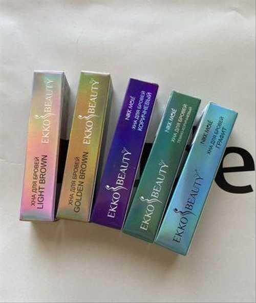 Хна для бровей ekko beauty