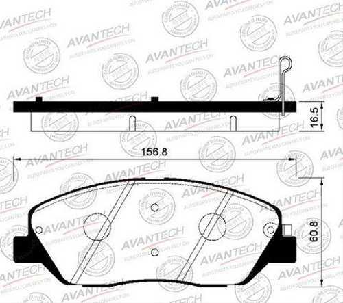 Колодки тормозные перед для Hyundai Santa Fe