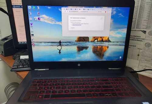 Игровой ноутбук HP omen 17-w226ur (i7 7700HQ GTX 1