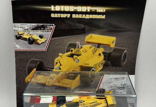 Satoru Nakajima №11 Lotus 99T - 1987 + журнал