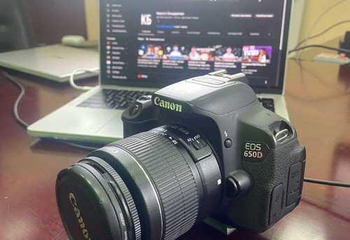 Canon 650D Фотоаппарат Камера Отличное состояние