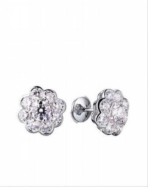 Серьги graff Platinum & White Gold White Round Dia
