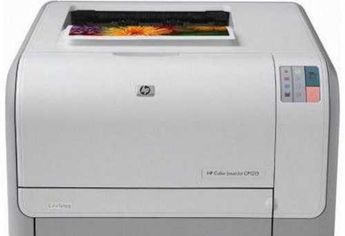 Принтер лазер цвет HP 1215 + картриджи гарантия