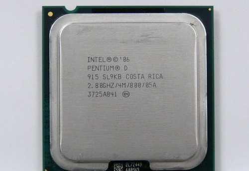 Процессор s775 Intel Pentium D 915 (2x2800MHz)