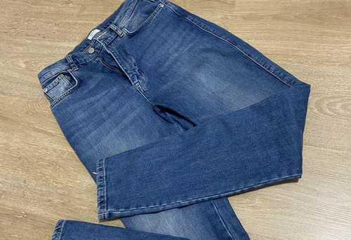Женские узкие темно-синие джинсы