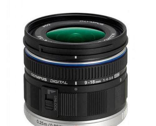 Olympus ED 9-18mm f/4.0-5.6 M.Zuiko Digital чёрный