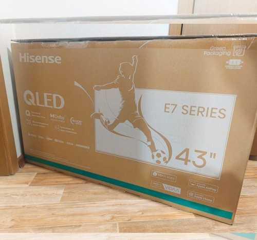 Телевизор hisense 43e7nq