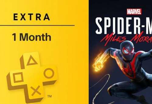 Extra 1 мес. + Spider-Man: Miles Morales