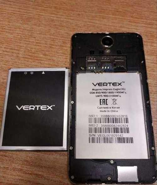 Телефон Vertex impress eagle На запчасти